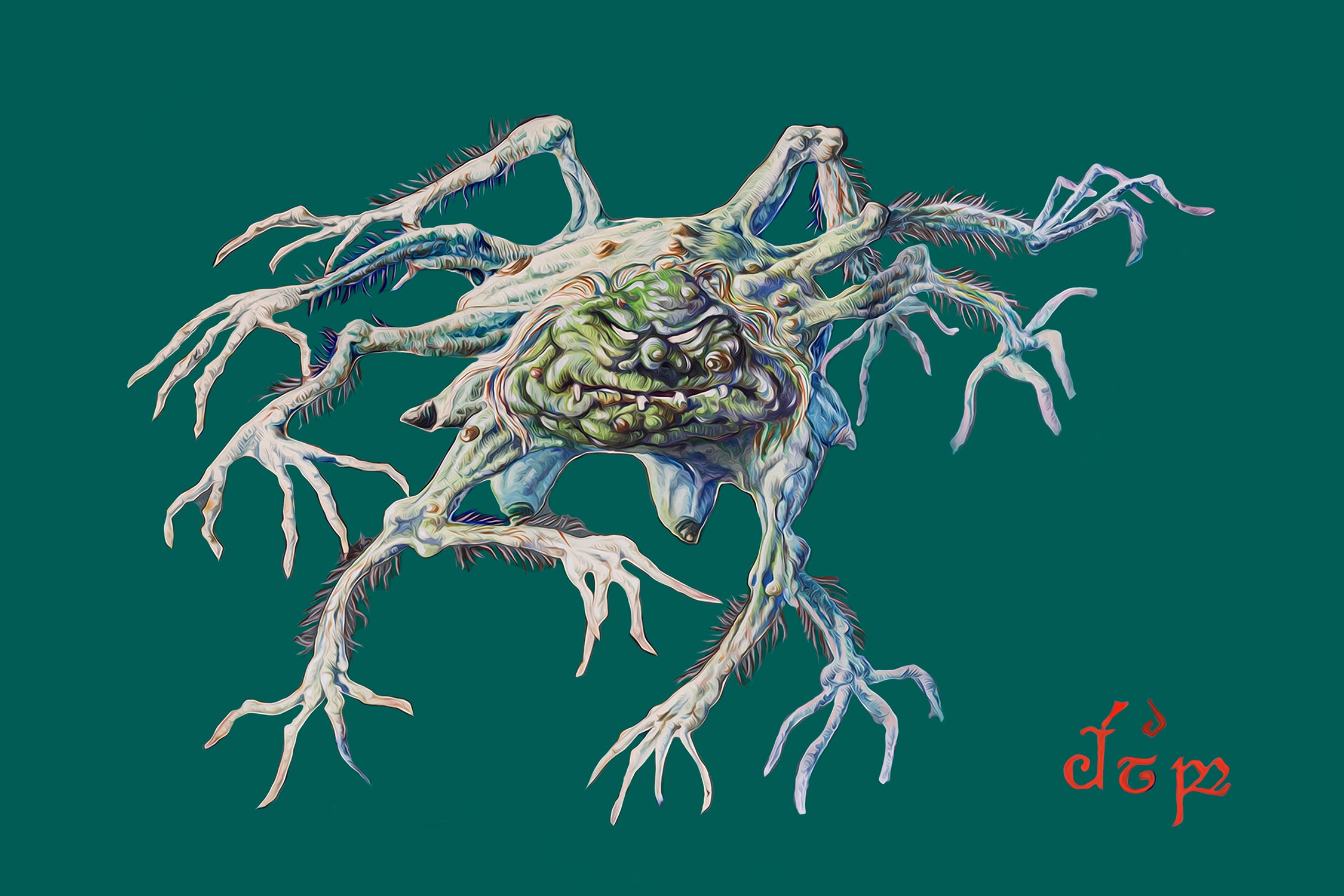 A Giant Spider Woman - Willo & Felix Fine Art